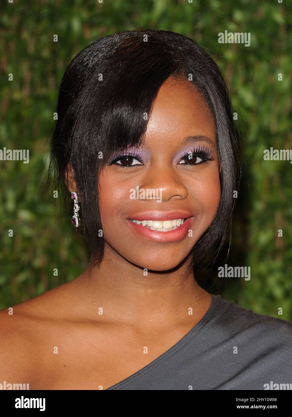 Gabby Douglas attends the Vanity Fair Oscar Party 2013 held at the ...