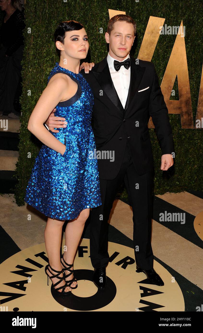 Ginnifer Goodwin and Josh Dallas attending the 2013 Vanity Fair Oscar ...