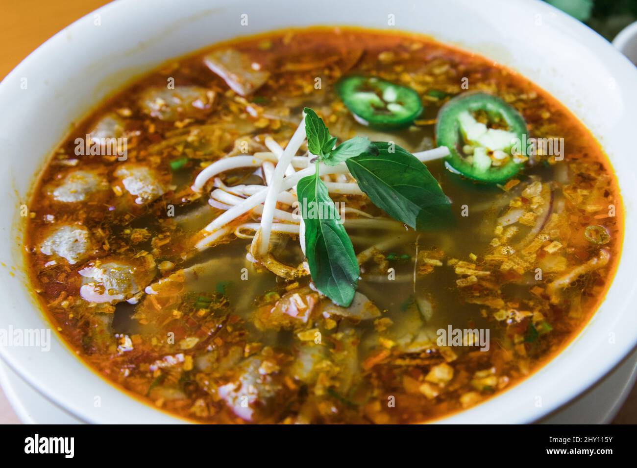 Vietnamese spicy beef pho Stock Photo - Alamy