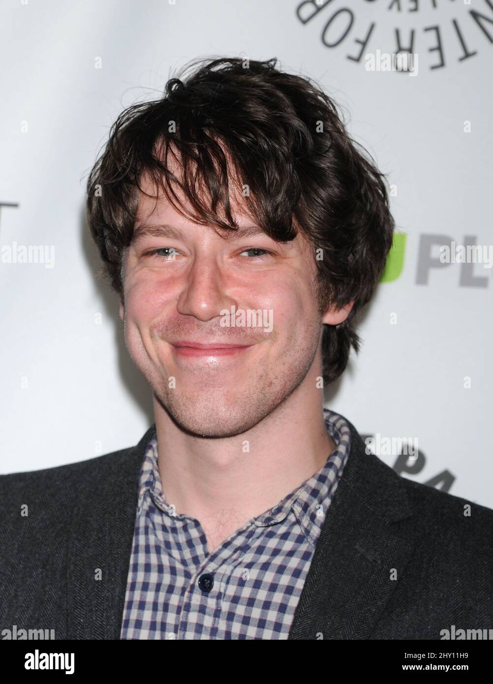 John Gallagher Jr. attending the a screening of 'The Newsroom' held at ...