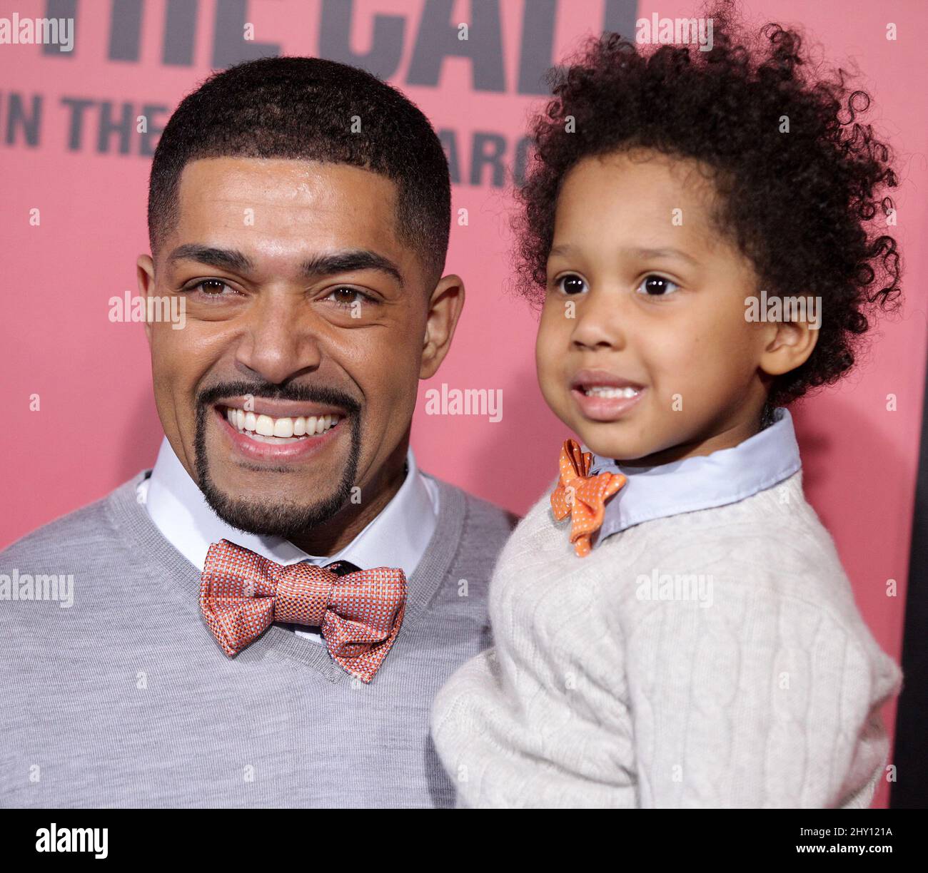David Otunga & David JR attending the premiere of "The Call" at the ...