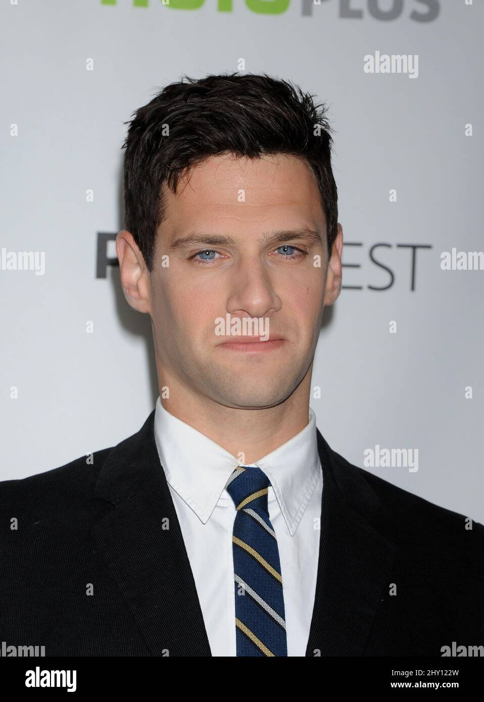 Justin Bartha attending a photocall for "The New Normal" held at The ...