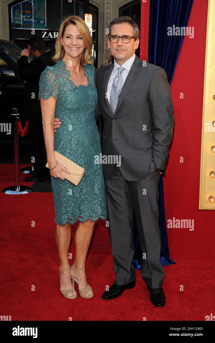 Steve Carell and his wife Nancy Walls attending "The Incredible Burt ...