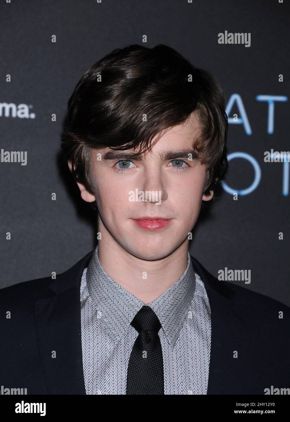 Freddie Highmore attending the A&E Network Premiere of "Bates Motel ...