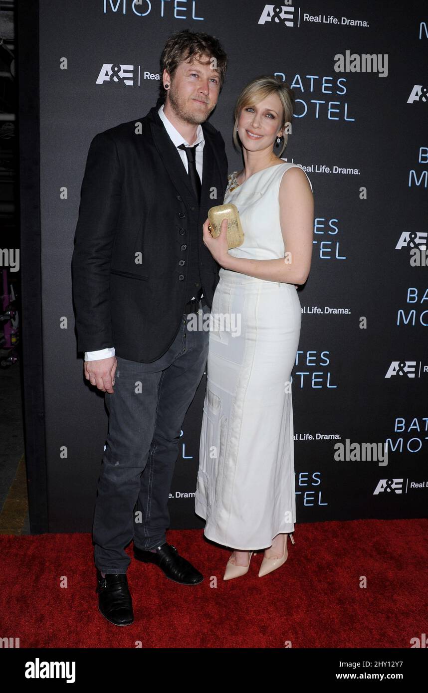 Vera Farmiga and Renn Hawkey attending the A&E Network Premiere of ...