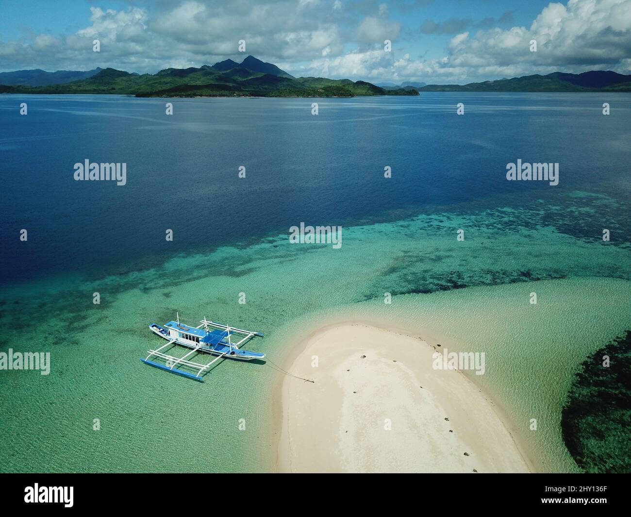 Aerial shot of Apulit Island in Taytay, Palawan, Phillippines Stock ...