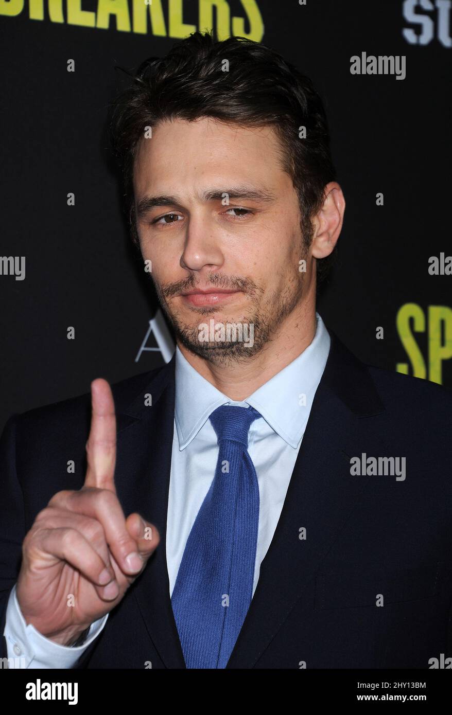 James Franco attends the Spring Breakers premiere held at the ArcLight ...