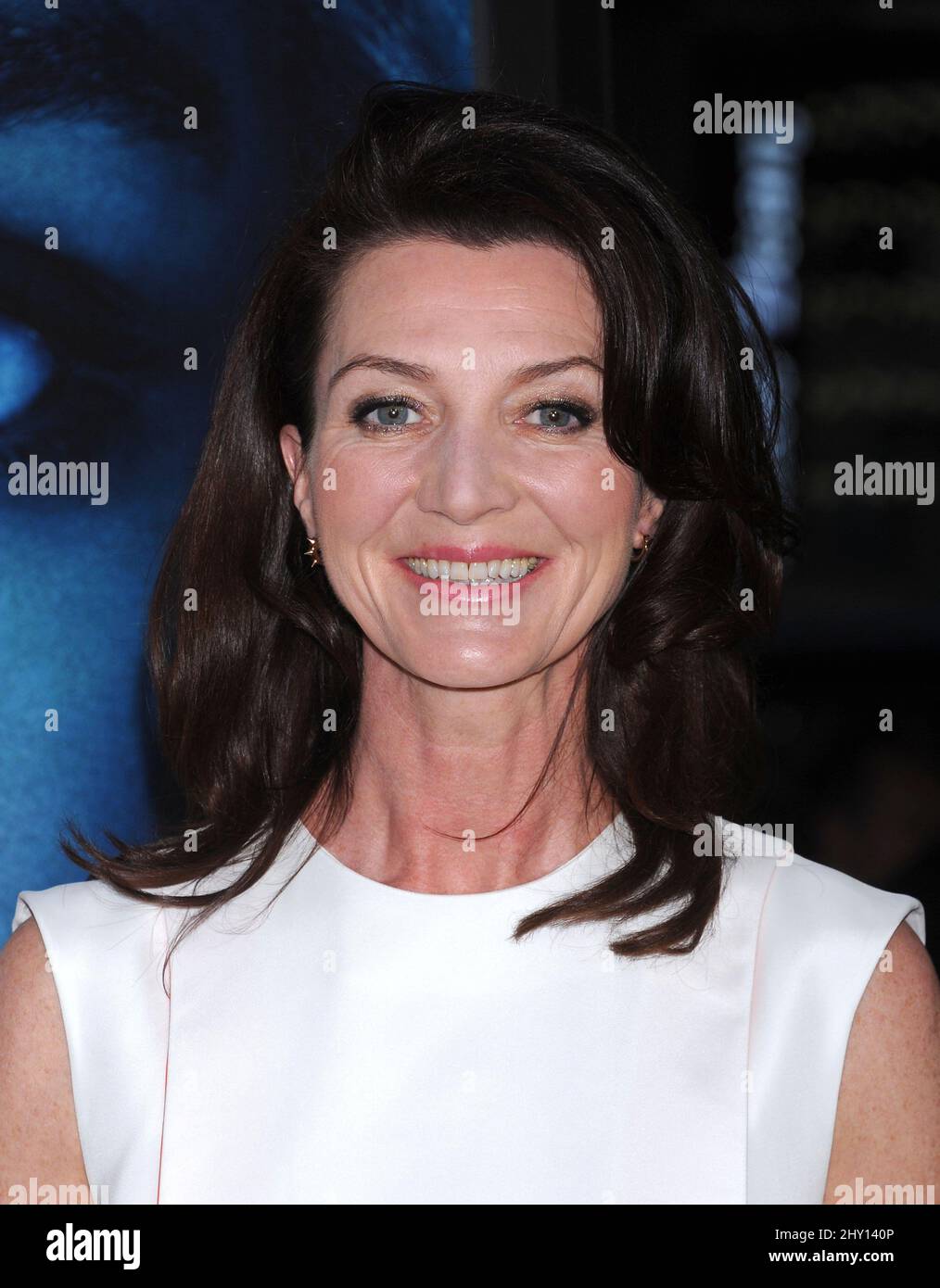 Michelle Fairley attending the season 3 premiere of the show "Game Of ...