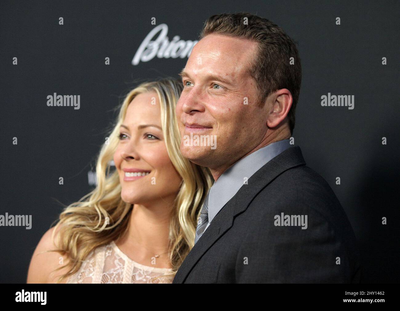 Cole Hauser & Cynthia Daniel attending the premiere of "Olympus Has ...
