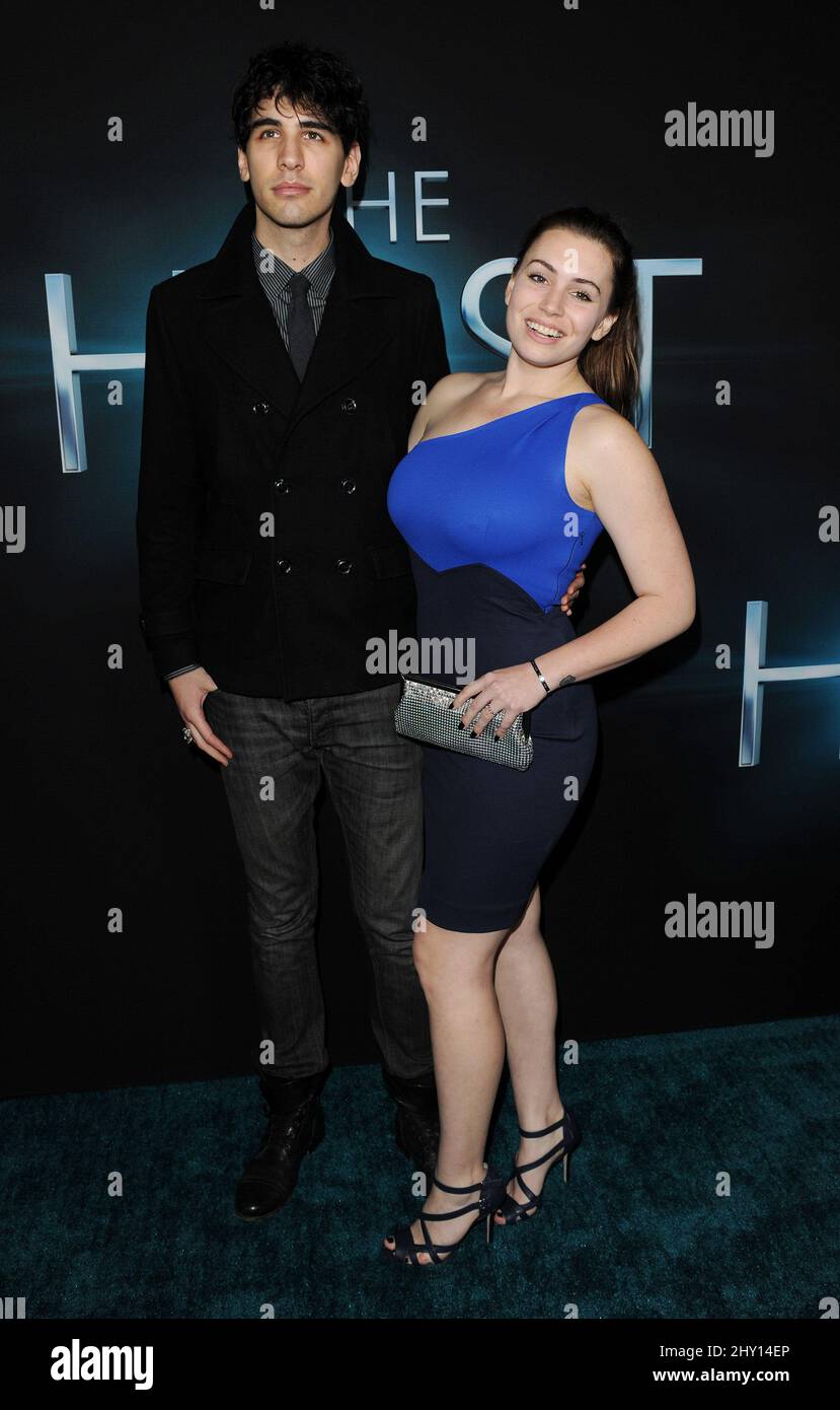 Sophie Simmons and her brother attending the premiere of "The Host" in ...
