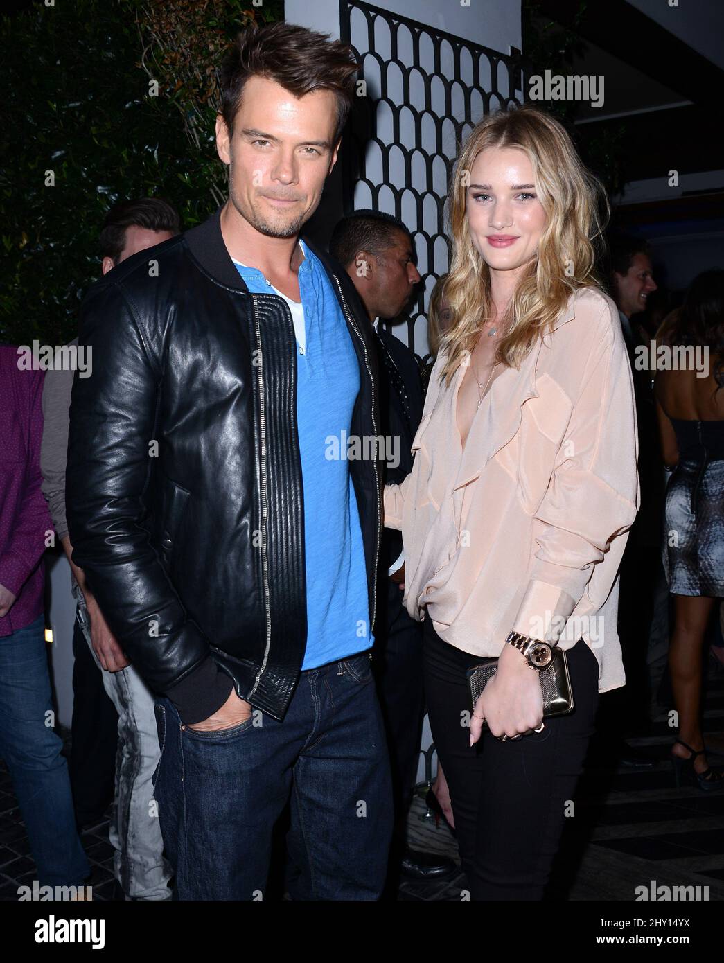 Josh Duhamel, Rosie Huntington-Whiteley attending the Blackberry Z10 ...
