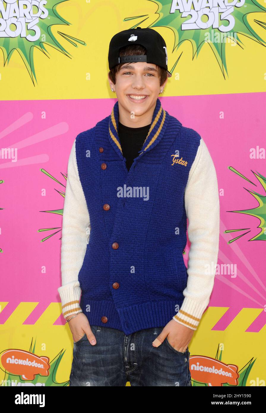 Austin Mahone appears at Nickelodeon's 26th Annual Kids' Choice Awards ...