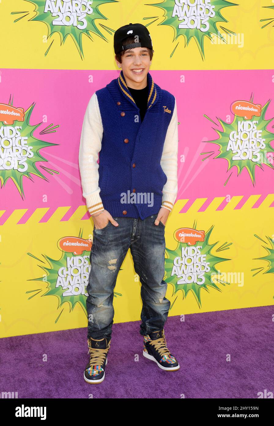 Austin Mahone appears at Nickelodeon's 26th Annual Kids' Choice Awards ...