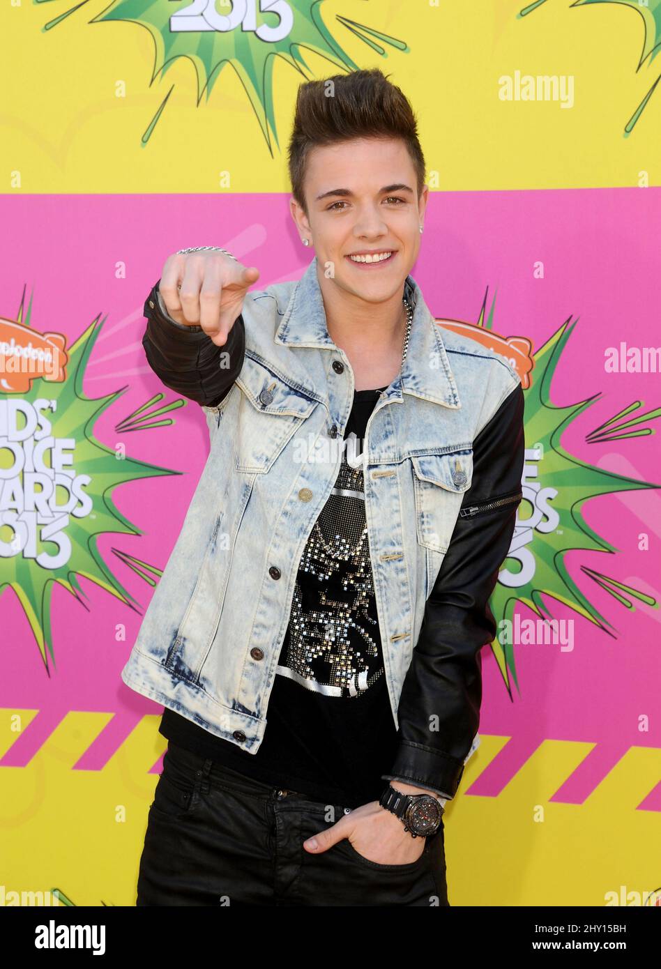 Luca Hanni appears at Nickelodeon's 26th Annual Kids' Choice Awards ...
