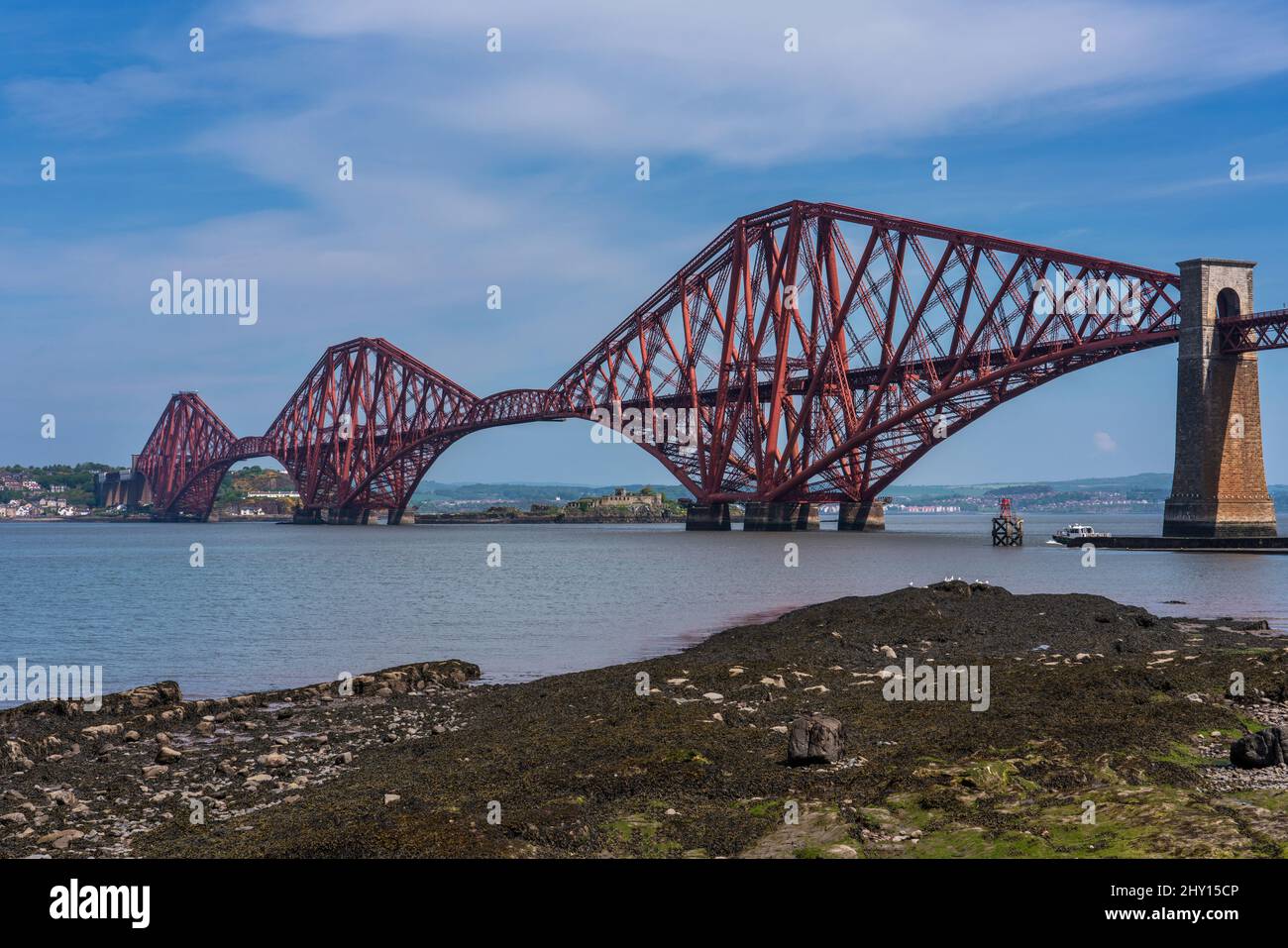 The Forth Bridge, an historic landmark and popular tourist destination ...