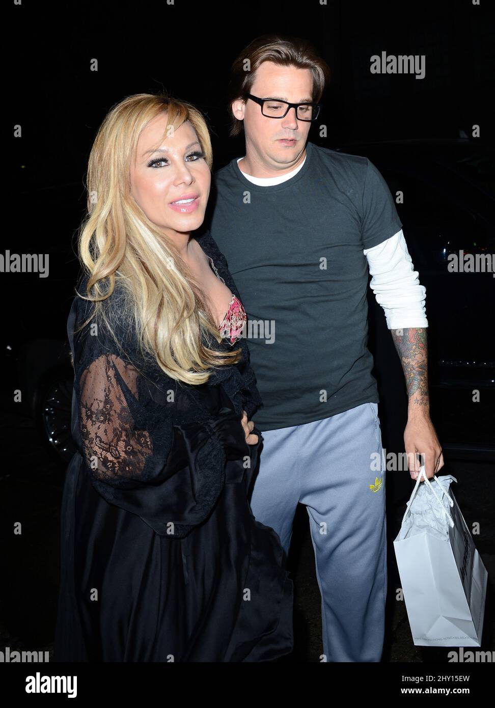 Sean Stewart, Adrienne Maloof attends Perez Hilton's 35th Birthday ...