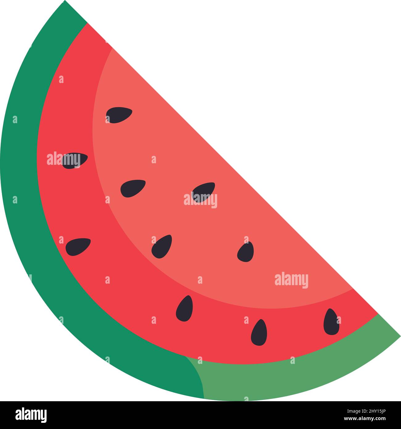 flat watermelon slice illustration Stock Vector Image & Art - Alamy