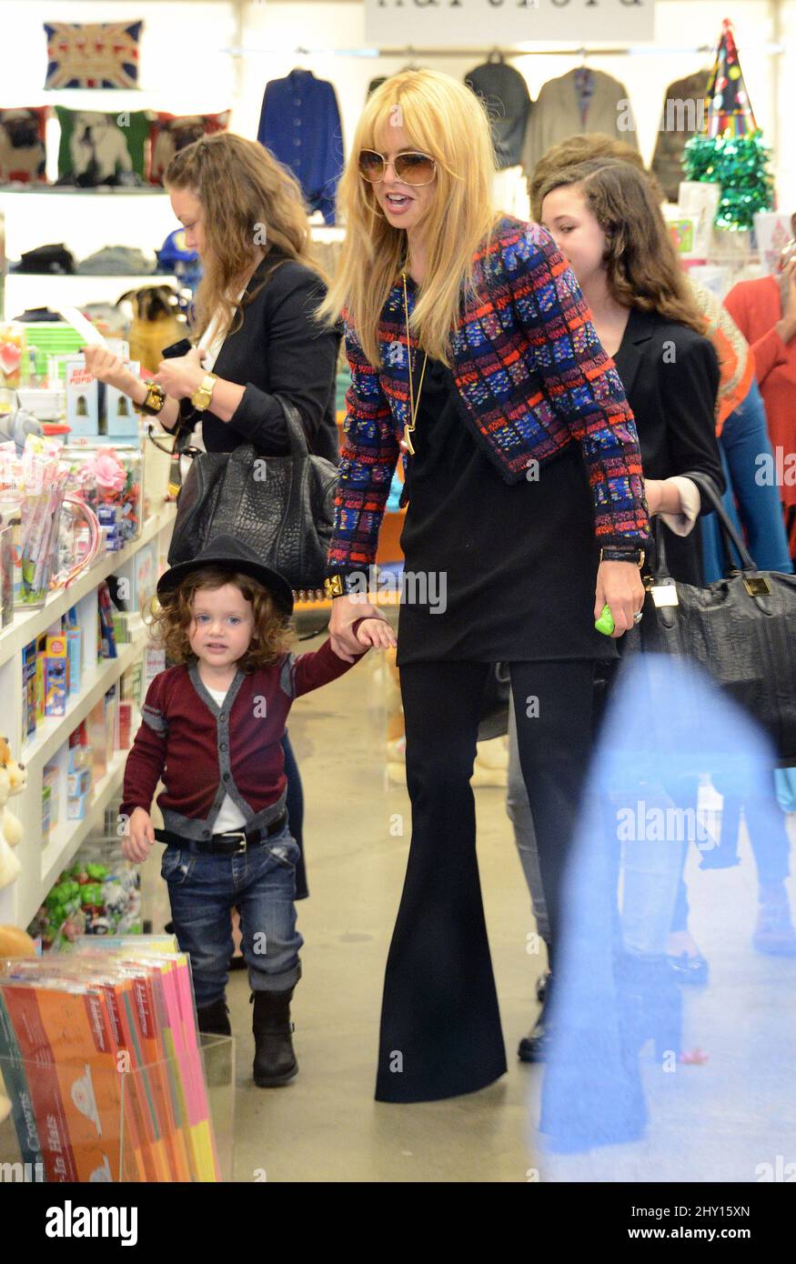 Rachel Zoe and son Skyler Morrison Berman shop at Kitson Kids, in Los ...