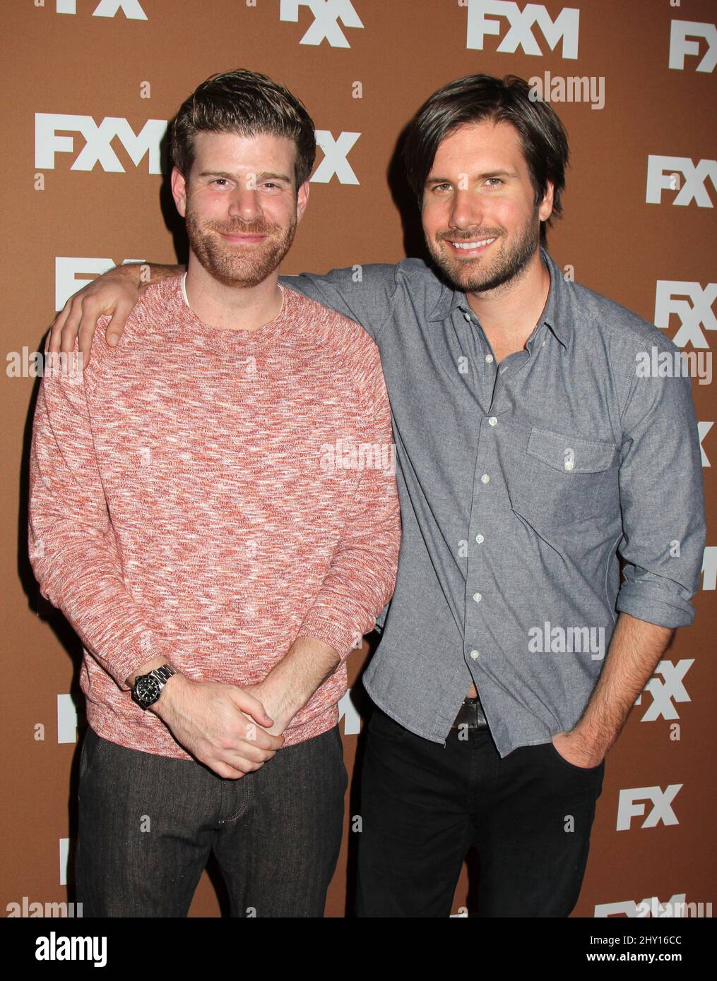 Stephen Rannazzisi and Jon Lajoie attends the 2013 FX Upfront Bowling ...