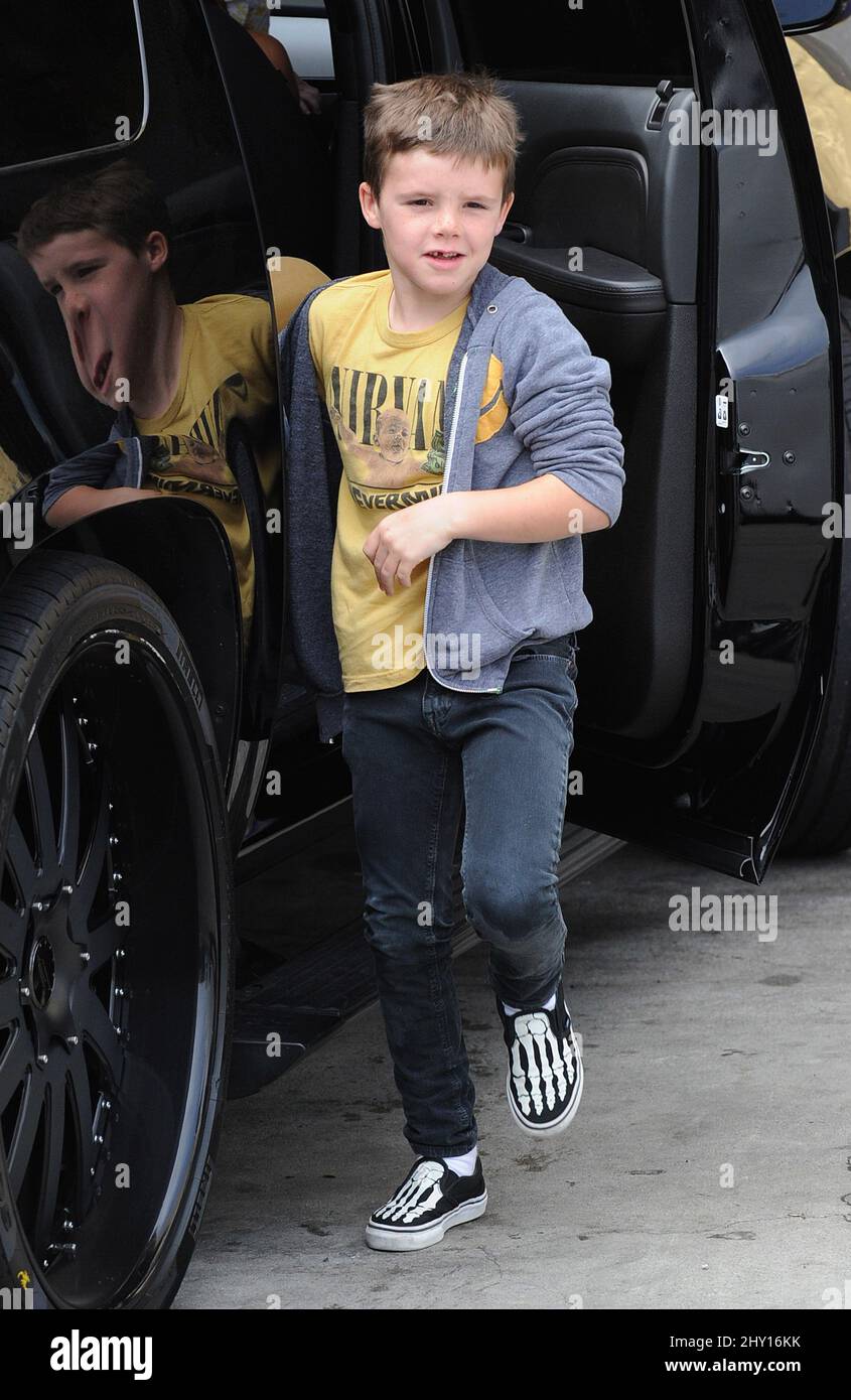 Cruz Beckham seen out and about in Beverly Hills Stock Photo - Alamy