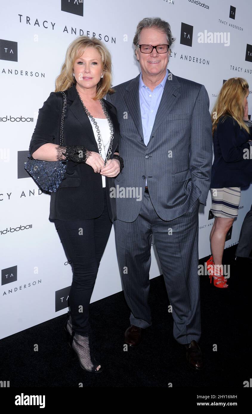 Kathy Hilton and Rick Hilton attends the opening of the Tracy Anderson ...