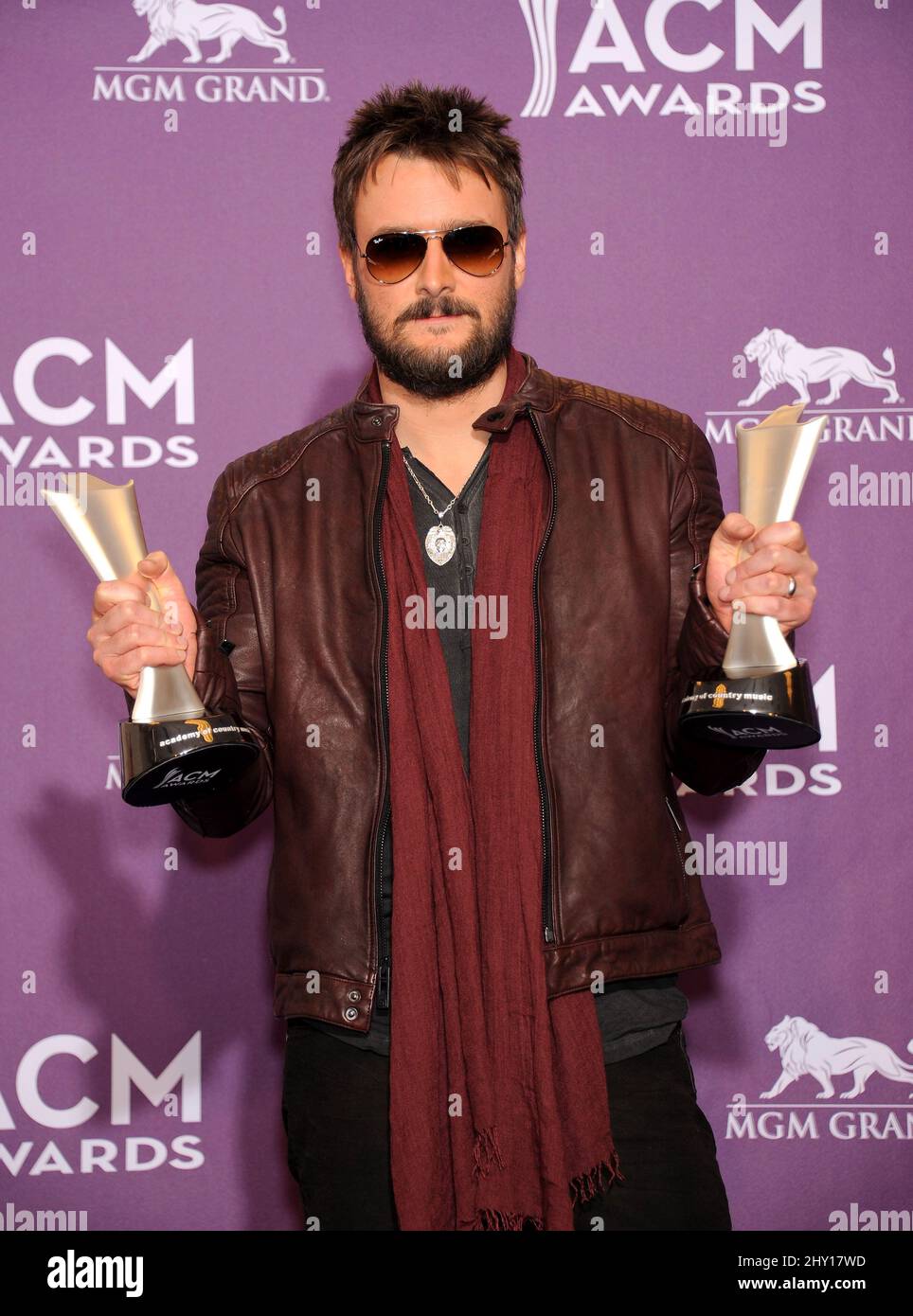Eric Church in the press room at The 48th Annual Academy of Country ...