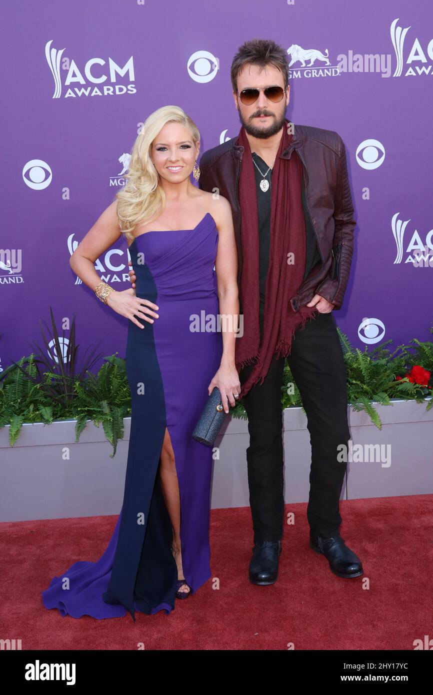 Eric Church and Katherine Church arriving at The 48th Annual Academy of ...