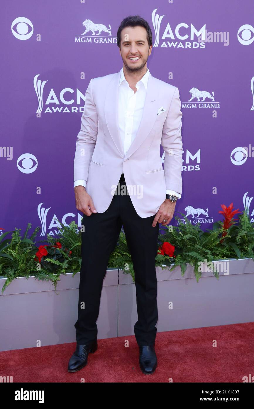 Luke Bryan arriving at The 48th Annual Academy of Country Music Awards ...