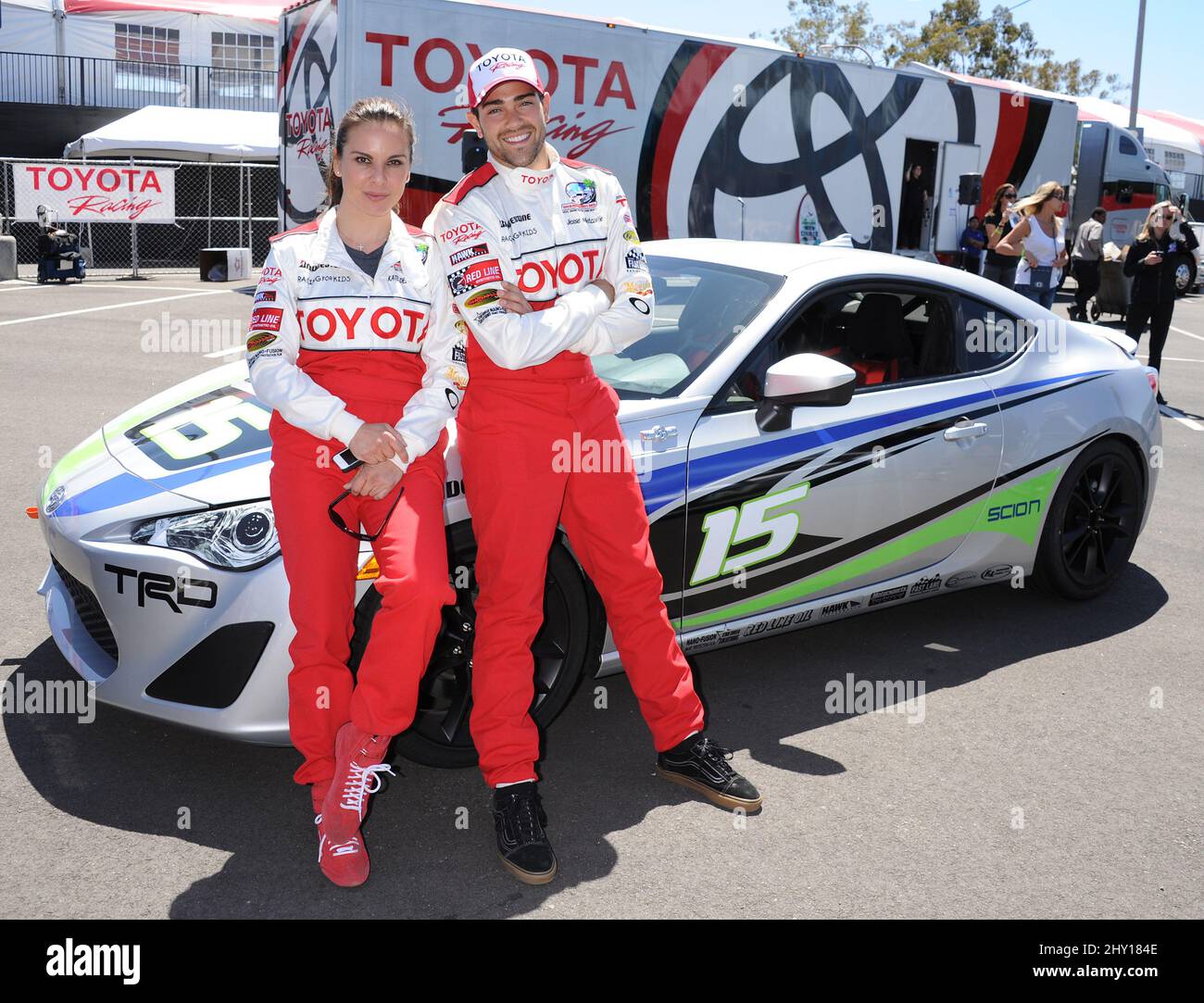 Kate del Castillo and Jesse Metcalfe during the 37th Annual Toyota Pro ...
