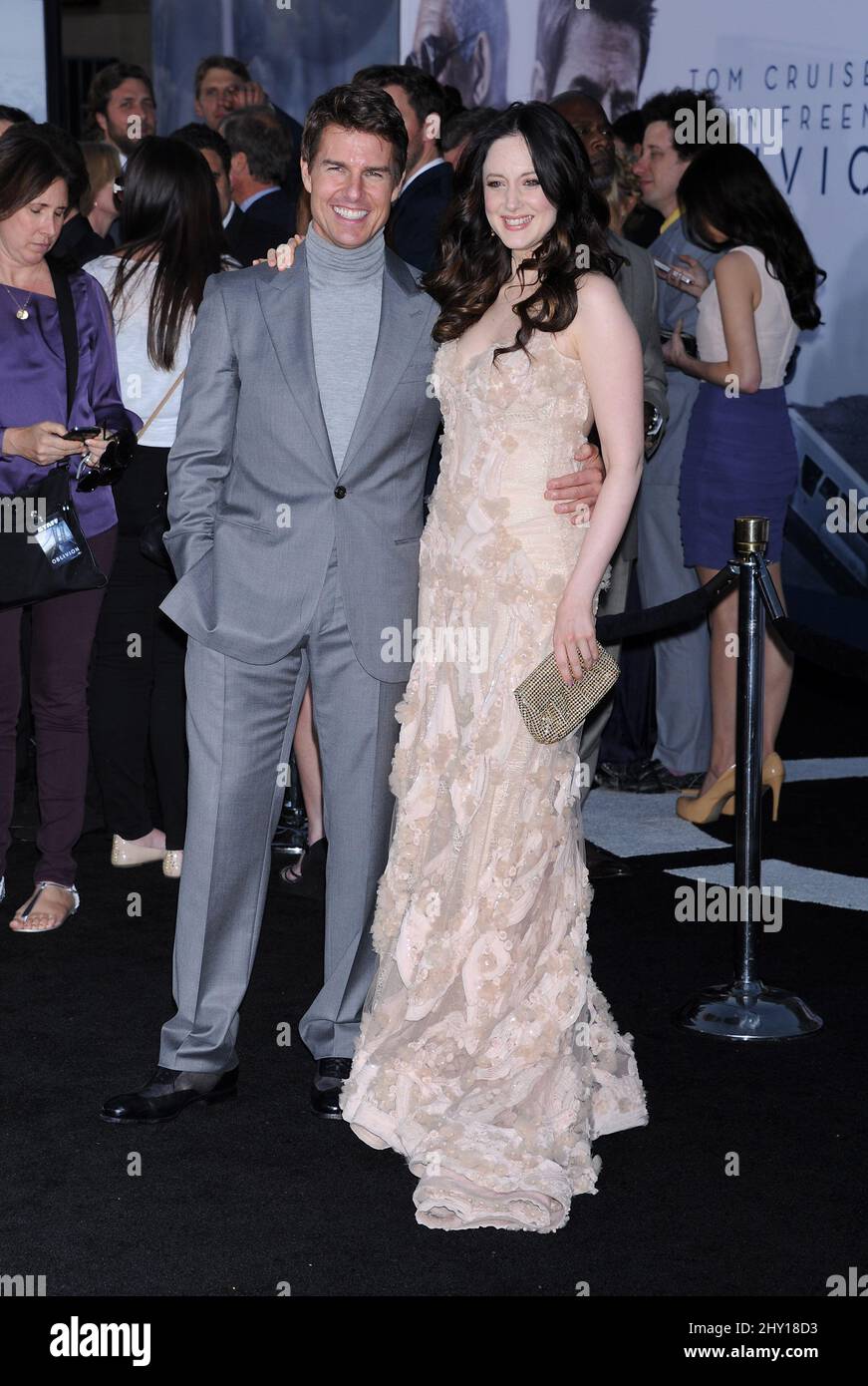 Tom Cruise and Andrea Riseborough attending the Tom Cruise and Andrea Riseborough attending the