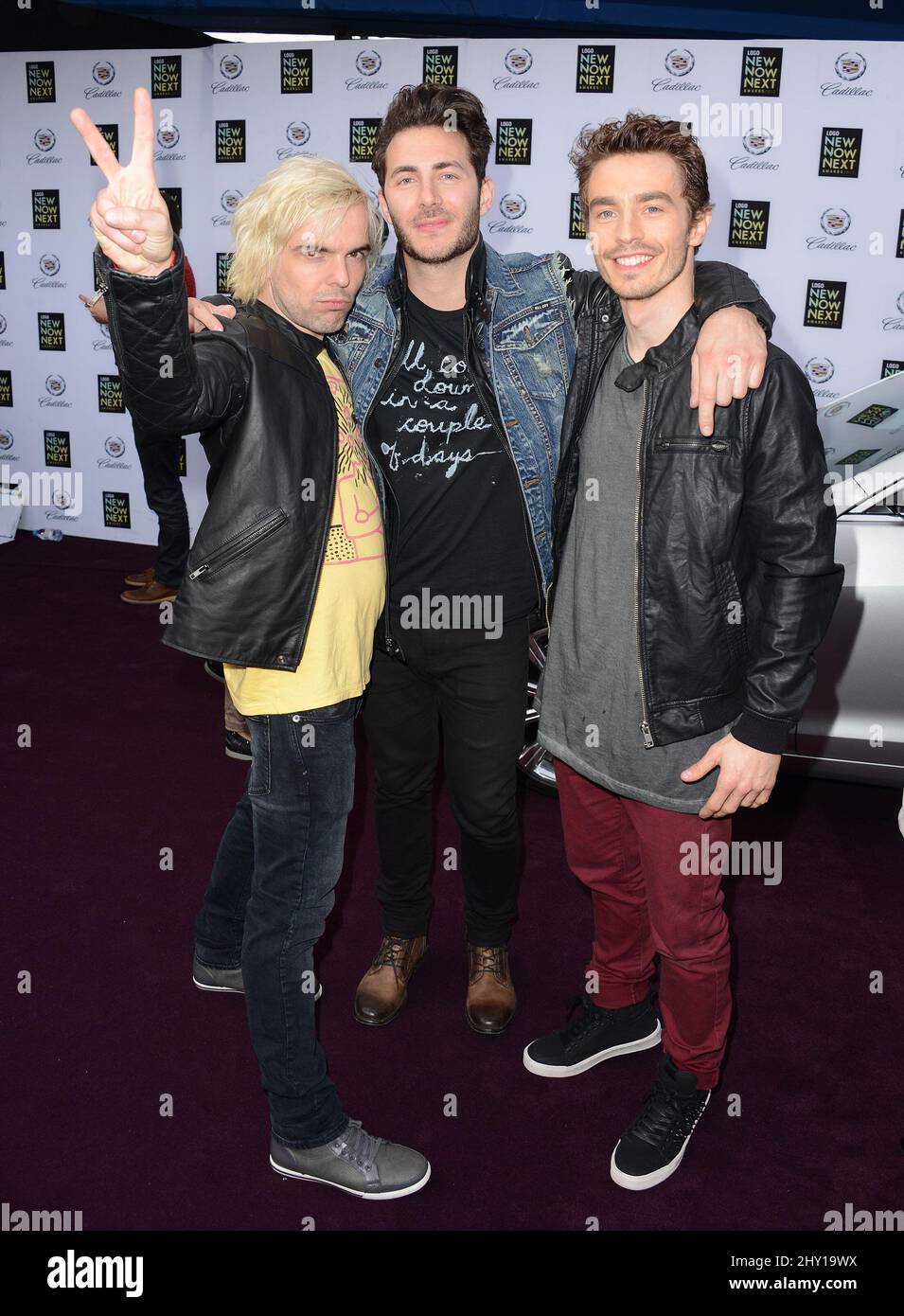 Soren Hansen, David Boyd and Louis Vecchio attending the NewNowNext ...