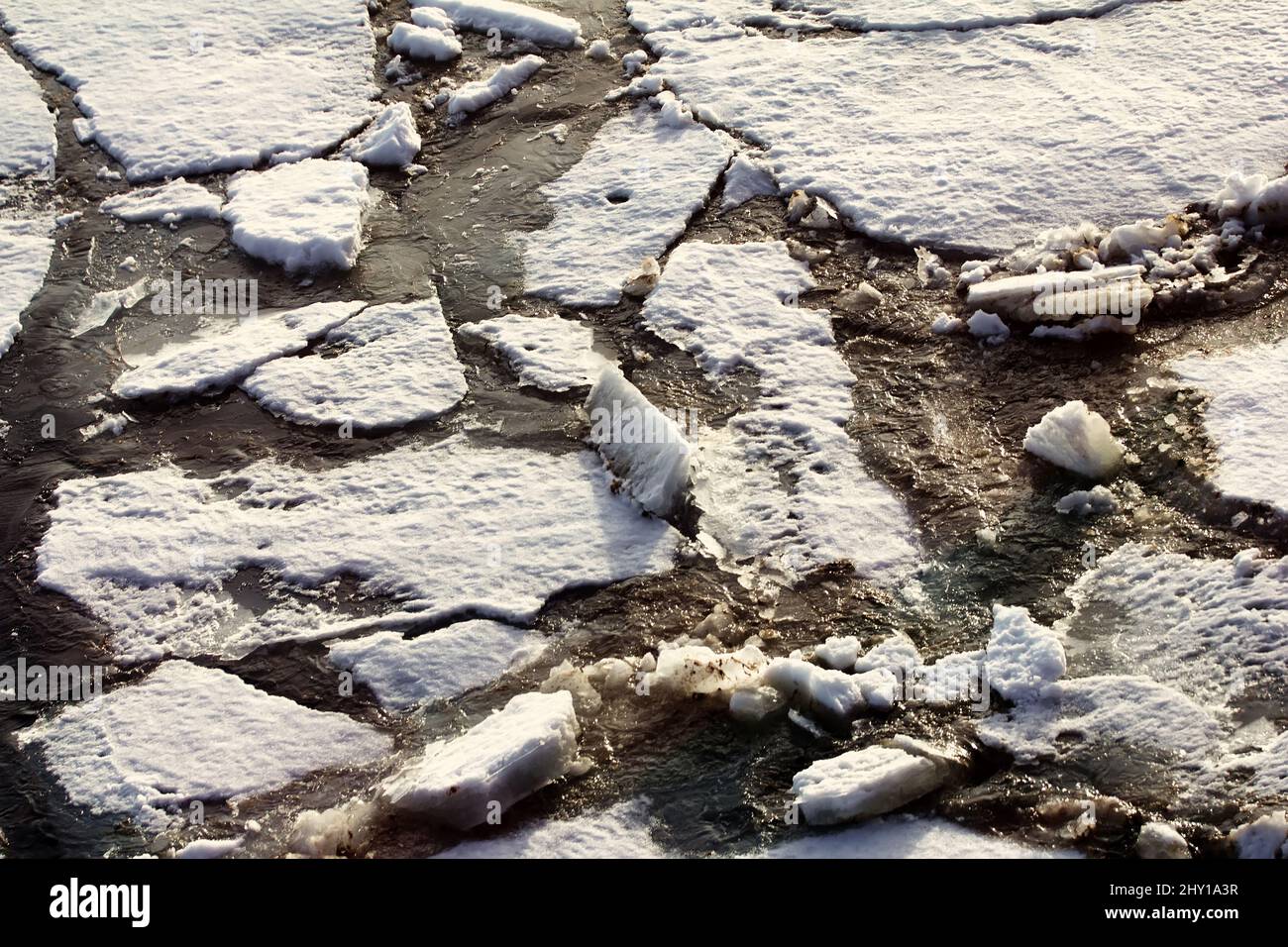 broken ice in sea Stock Photo - Alamy