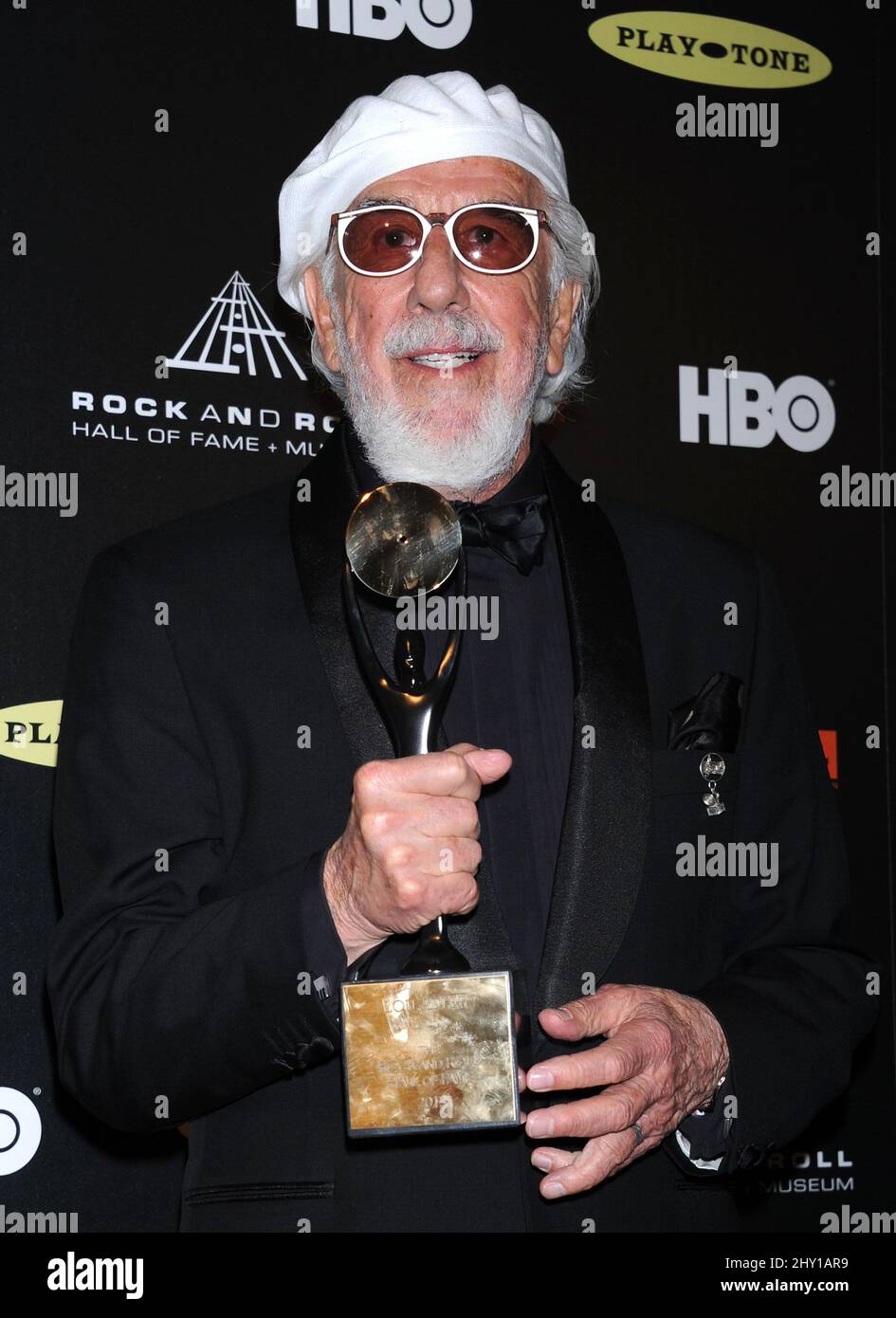 Lou Adler attending the 28th Annual Rock and Roll Hall of Fame ...