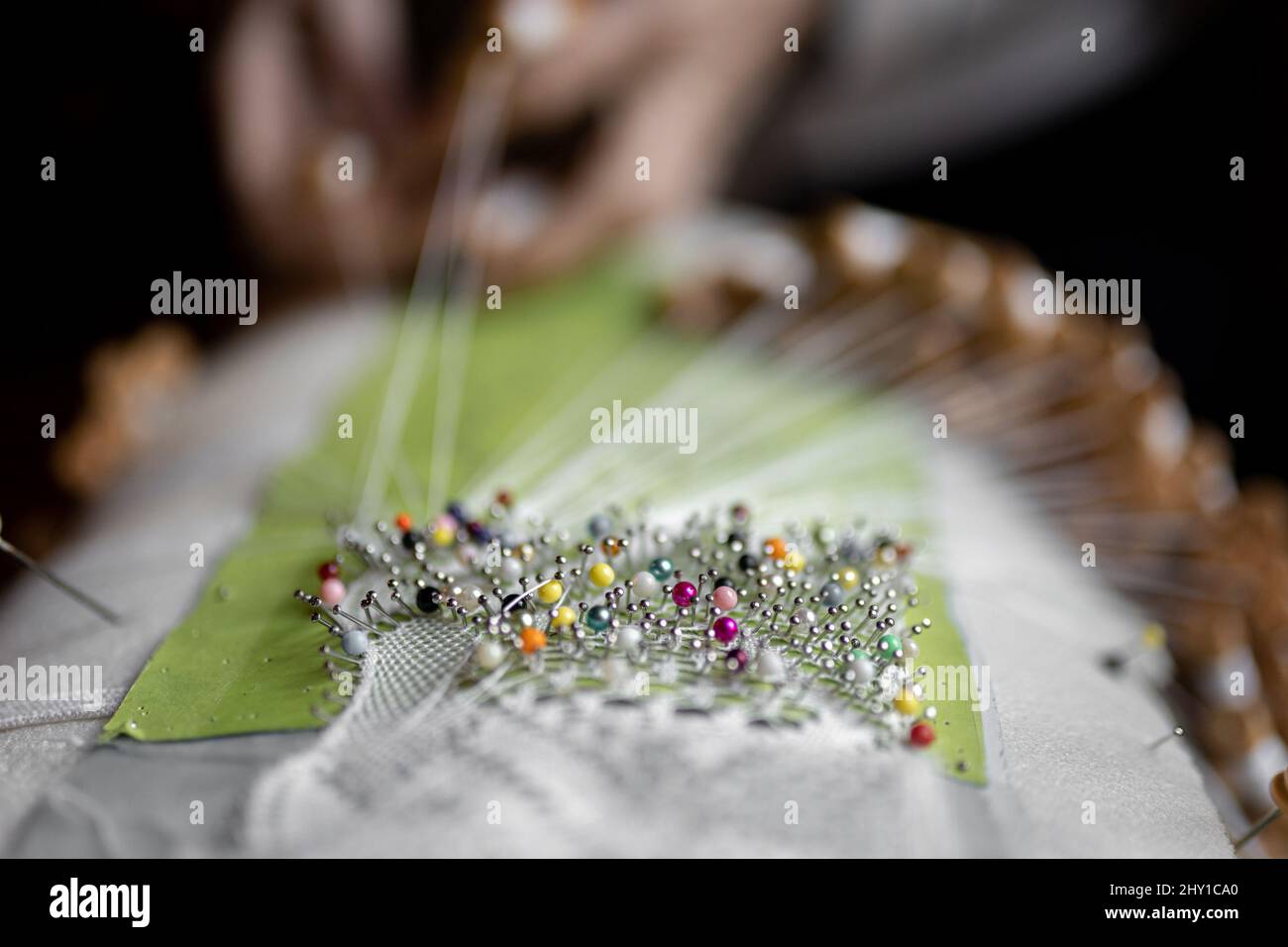 Lace making equipment hi-res stock photography and images - Alamy