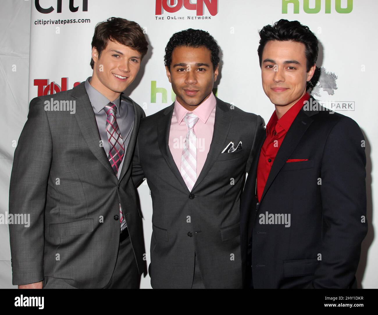 Andrew Trischitta, Corbin Bleu and Robert Gorrie attending the "All My ...