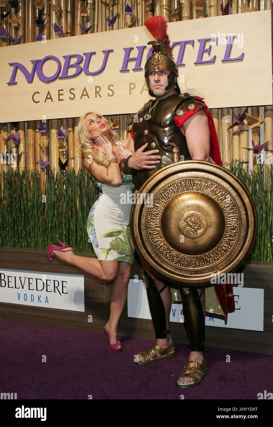 Nicole Coco Austin, Roman Gladiator attending Nobu Hotel grand opening ...
