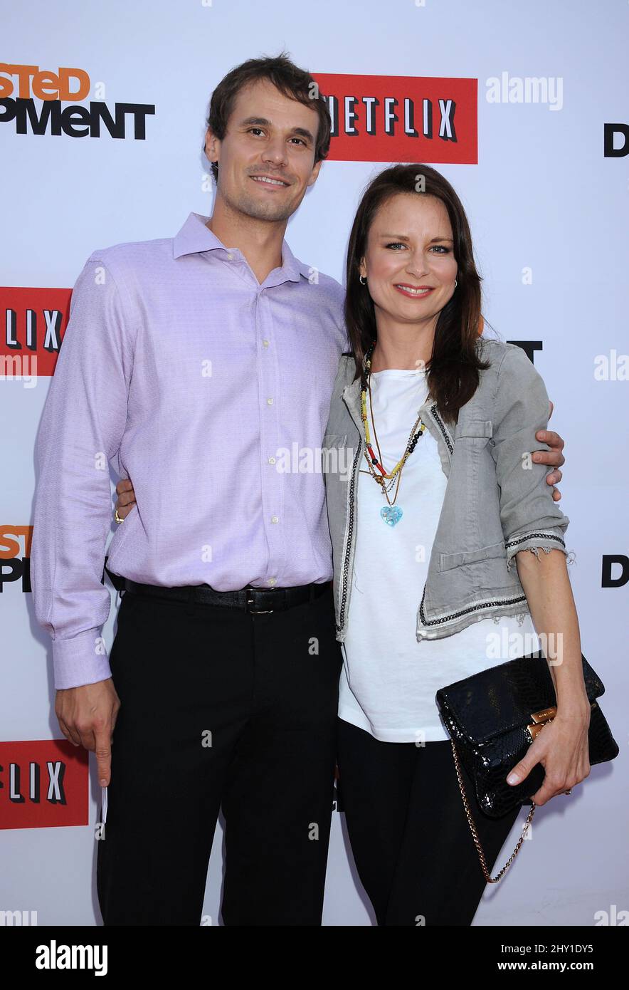 Mary Lynn Rajskub and Matthew Rolph attending the season 4 premiere of ...