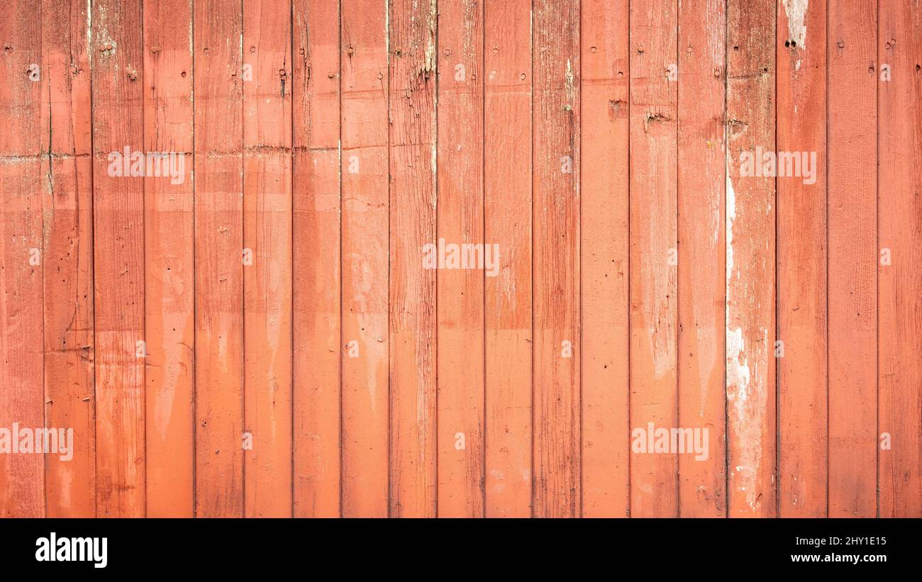 Old, red wooden planks texture background Stock Photo - Alamy