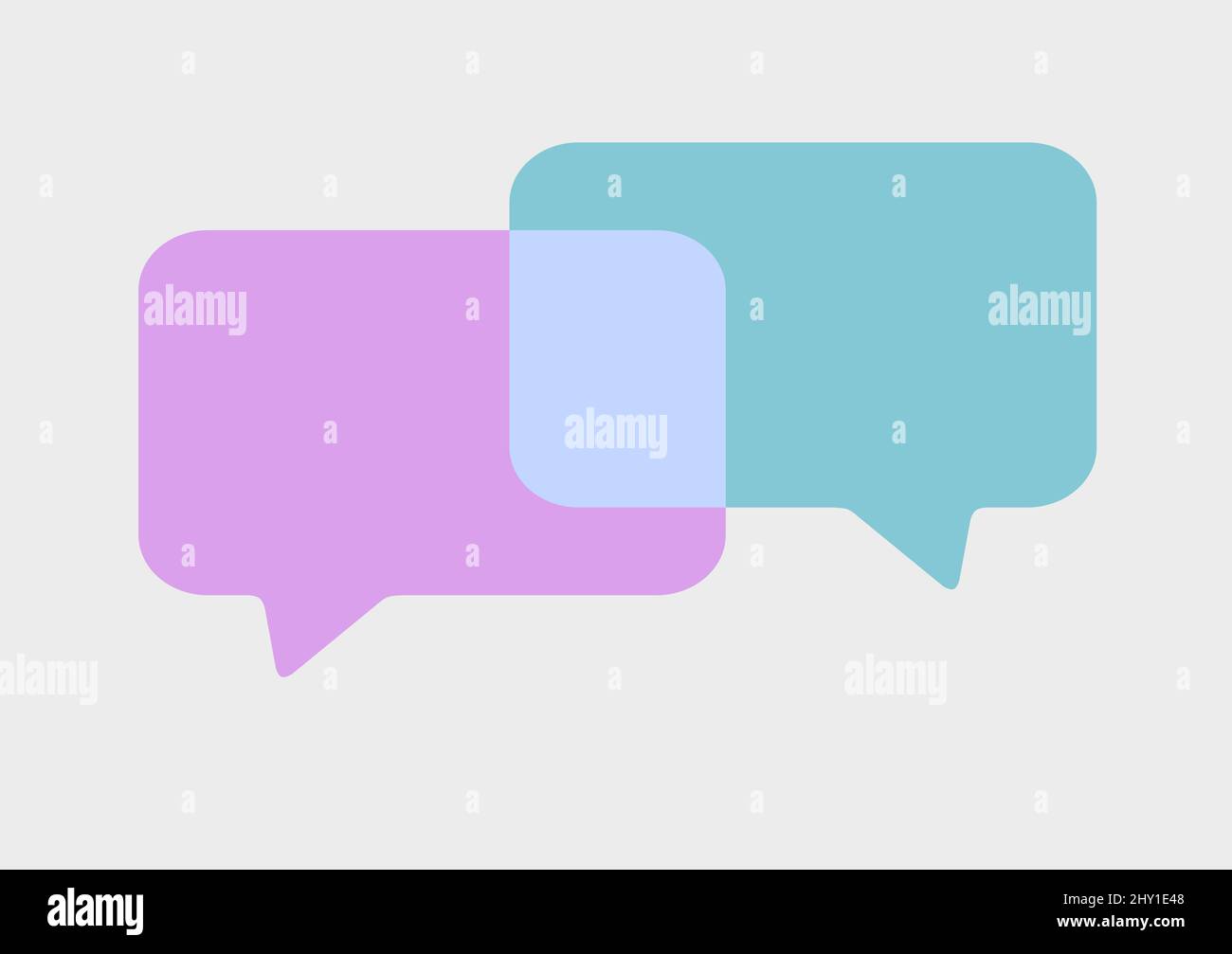speech bubbles conversation symbol Stock Photo - Alamy