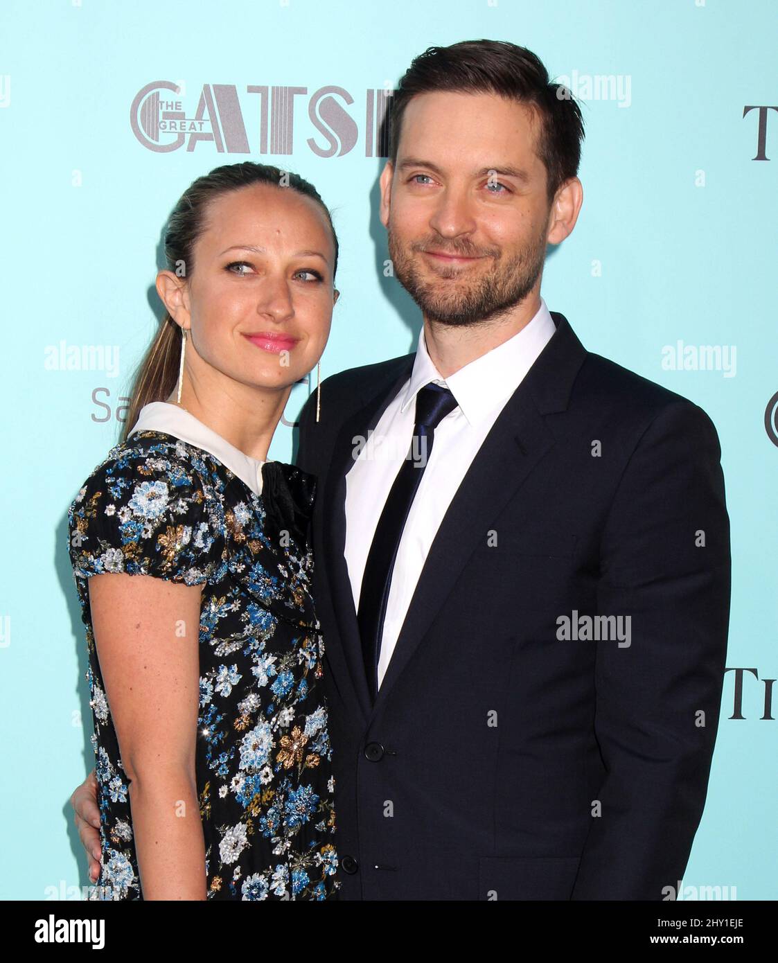 Jennifer Meyer Maguire and Toby Maguire attending the premiere of "The ...