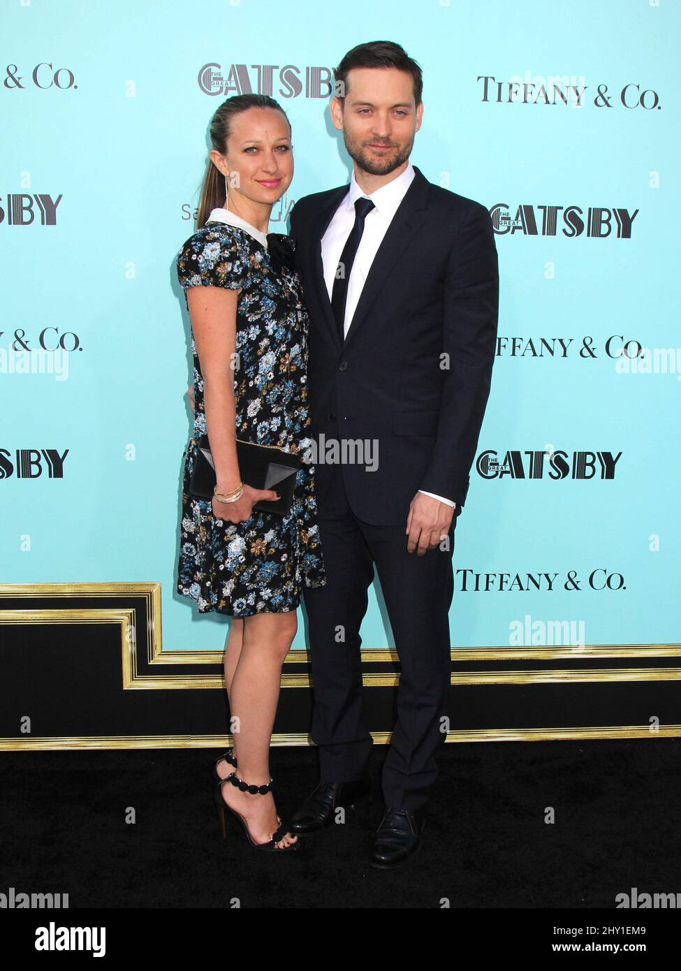 Jennifer Meyer Maguire and Toby Maguire attending the premiere of "The ...