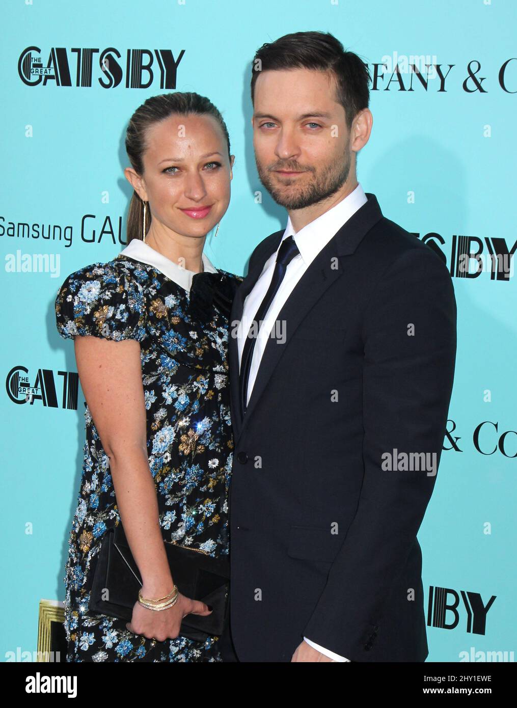 Jennifer Meyer Maguire and Toby Maguire attending the premiere of "The ...