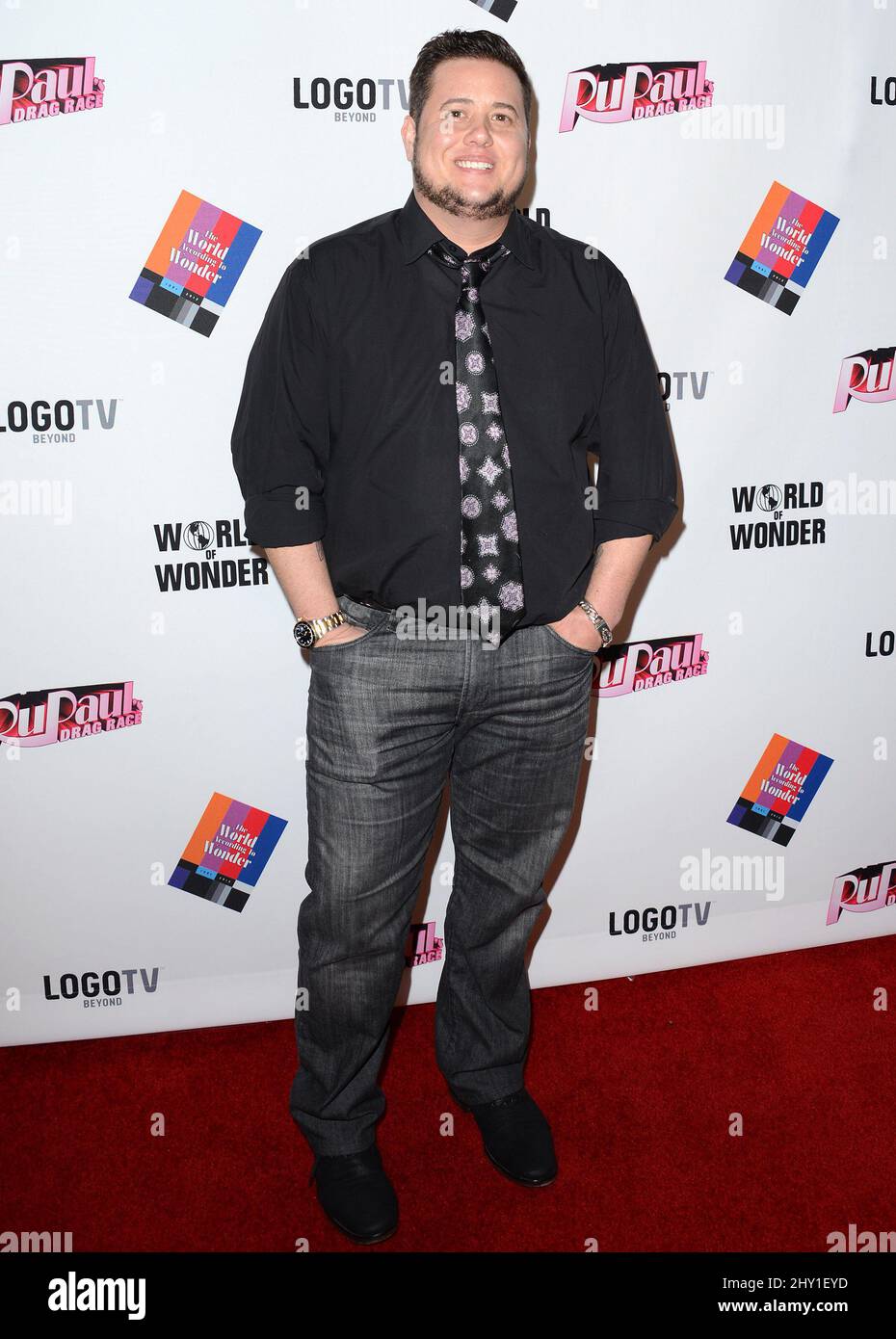 Chaz Bono attending a photocall for "RuPaul's Drag Race" Season 5 ...