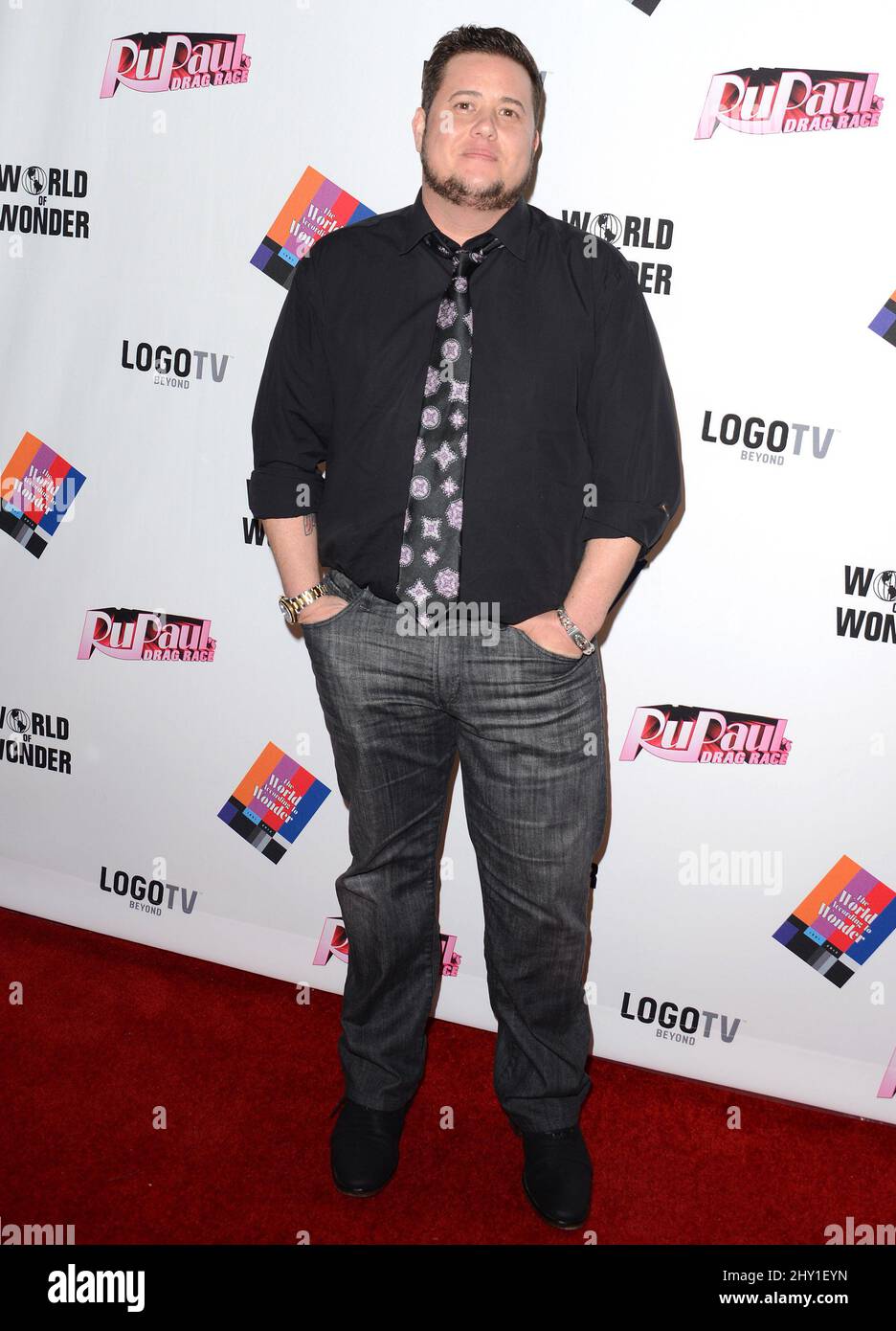Chaz Bono attending a photocall for "RuPaul's Drag Race" Season 5 ...