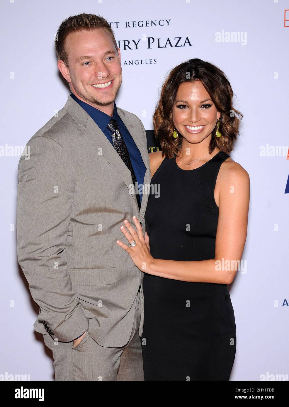 Melissa Rycroft & Tye Strickland attend the 20th Annual Race to Erase ...