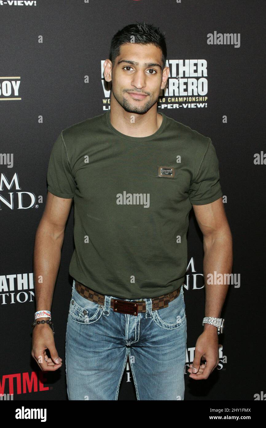 Amir Khan attending the VIP Pre-Fight Party for May Day: Mayweather VS ...