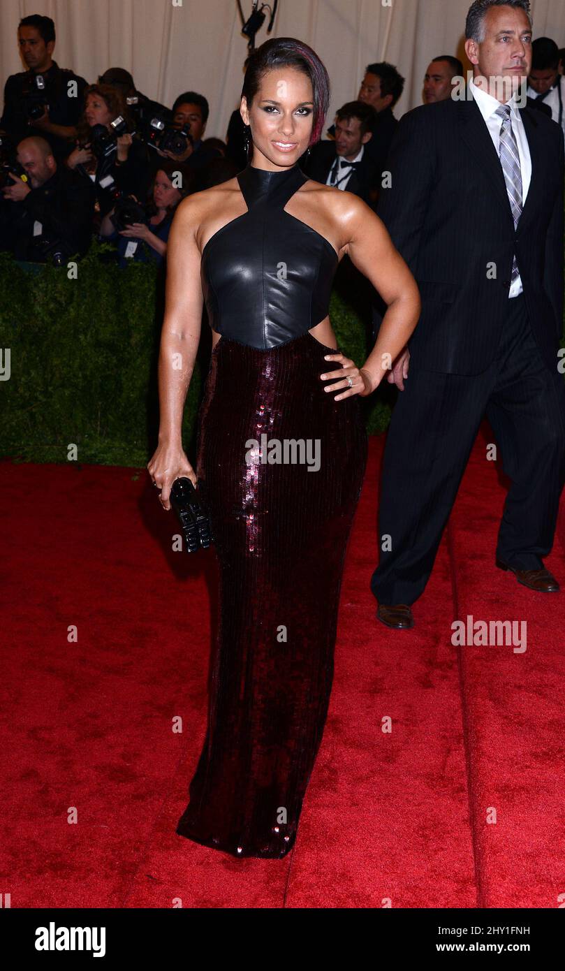 Alicia Keys attending the MET Gala 2013: "PUNK: Chaos To Couture" held ...