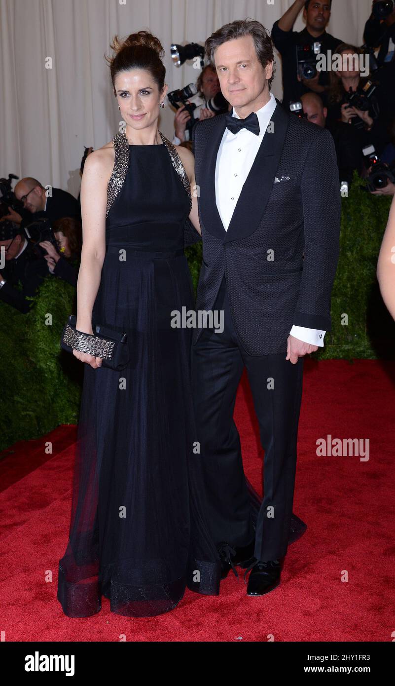 Colin Firth and Livia Firth attending the MET Gala 2013: "PUNK: Chaos ...