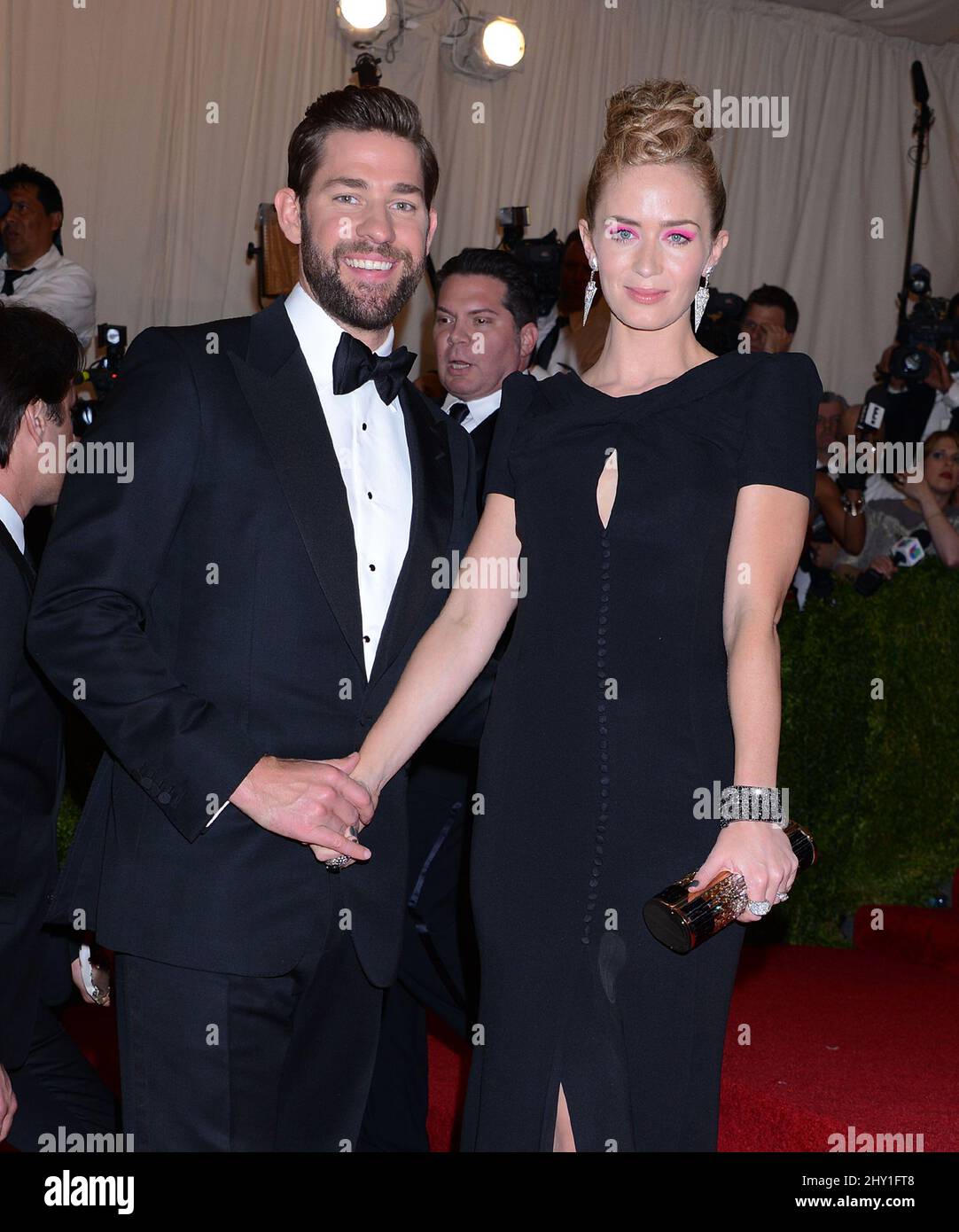 Emily Blunt & John Krasinski attending the MET Gala 2013: "PUNK: Chaos ...