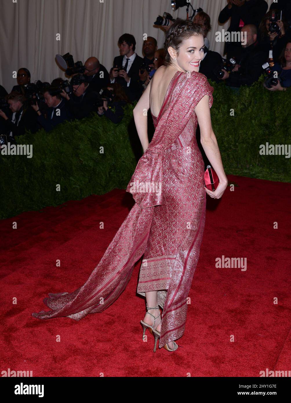 Nora zehetner attending met gala 2013 hi-res stock photography and ...